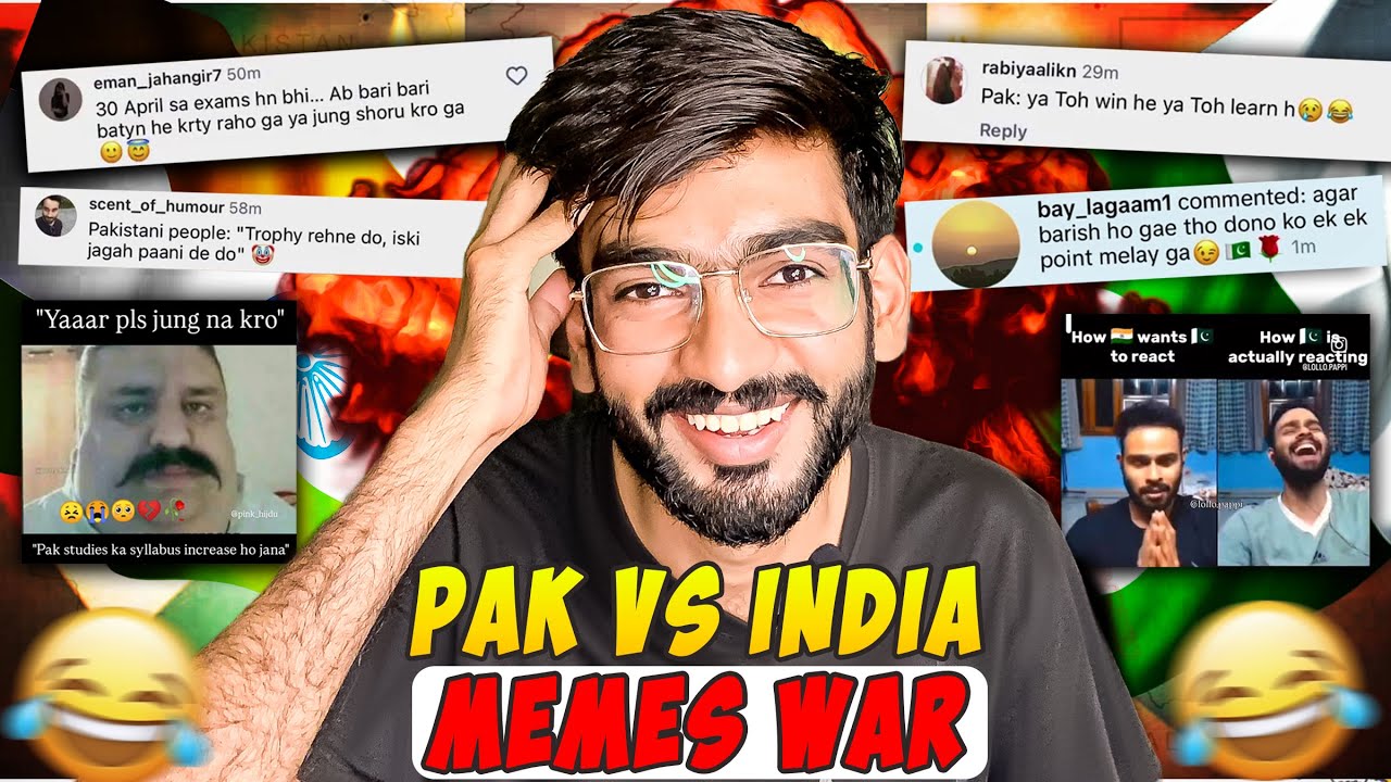 PAKISTAN vs INDIA WAR MEMES ARE SO FUNNY😂 - YouTube