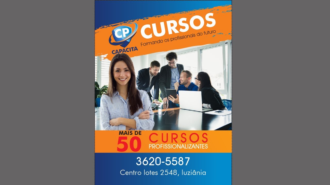 Curso de Corel Draw X8 - como fazer um panfleto comercial - YouTube