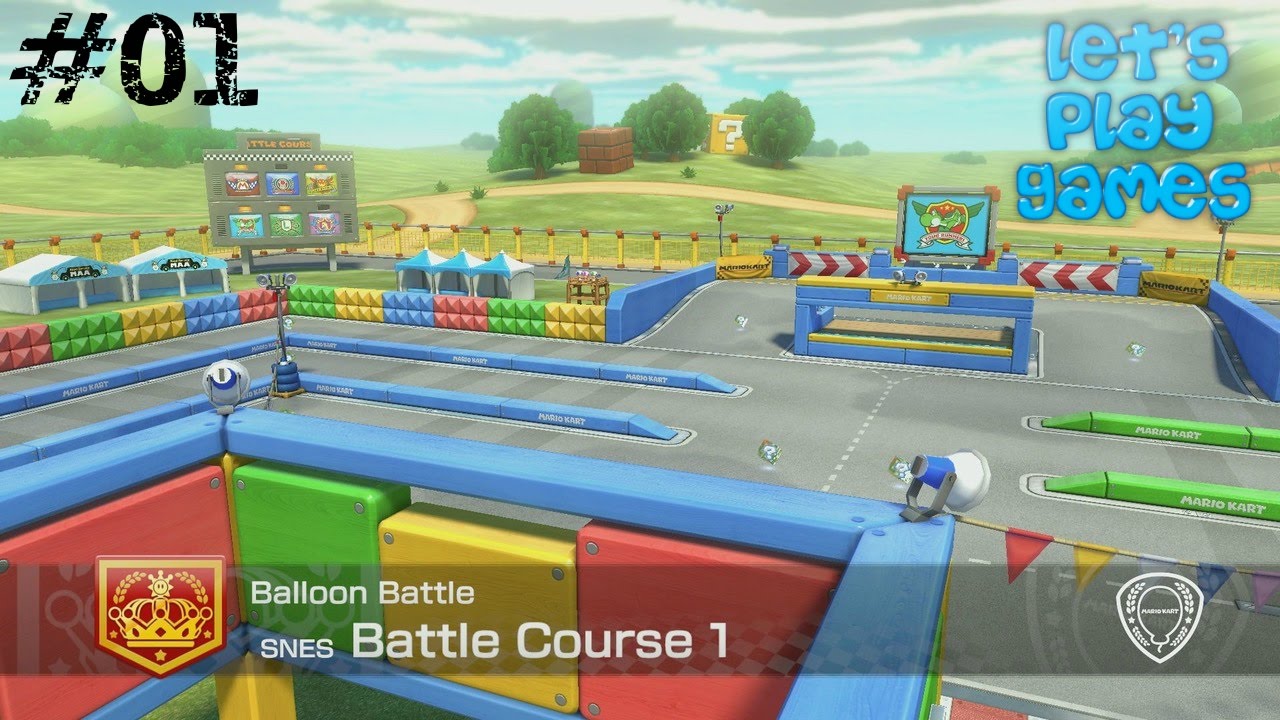 Mario Kart 8 Deluxe - Battle Course 1 (SNES) | Gameplay / Let ...
