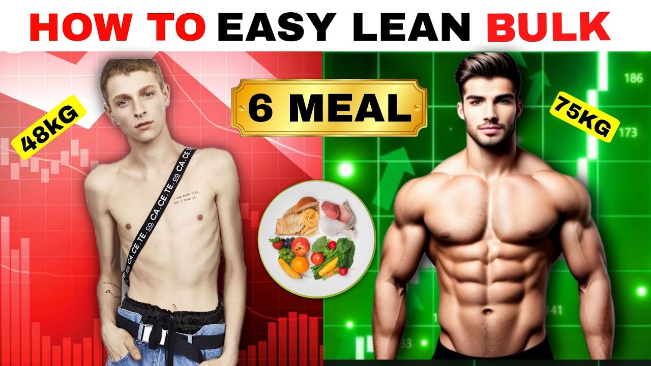 How To Easy Lean Bulk | 6 meal Affordable Full Diet plan & Workout ...