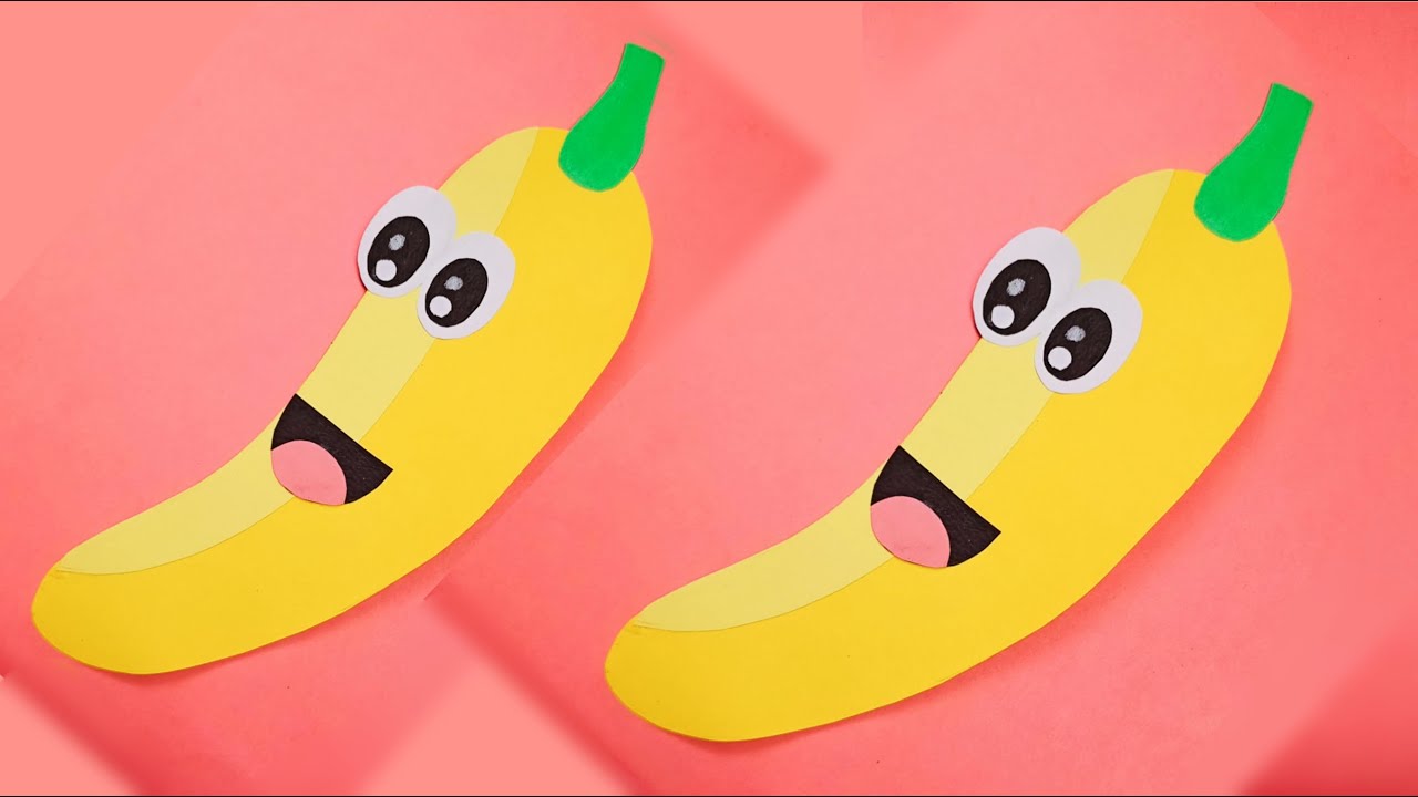 How to make paper banana | Yellow day board decoration idea | Yellow ...