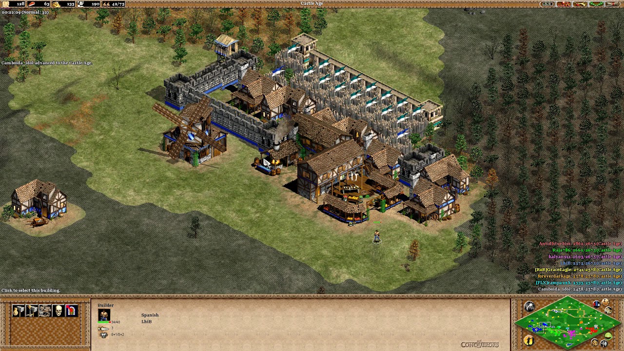 Age of Empires 2 CQ 4v4 BF-Spanish Paladins!!! - YouTube