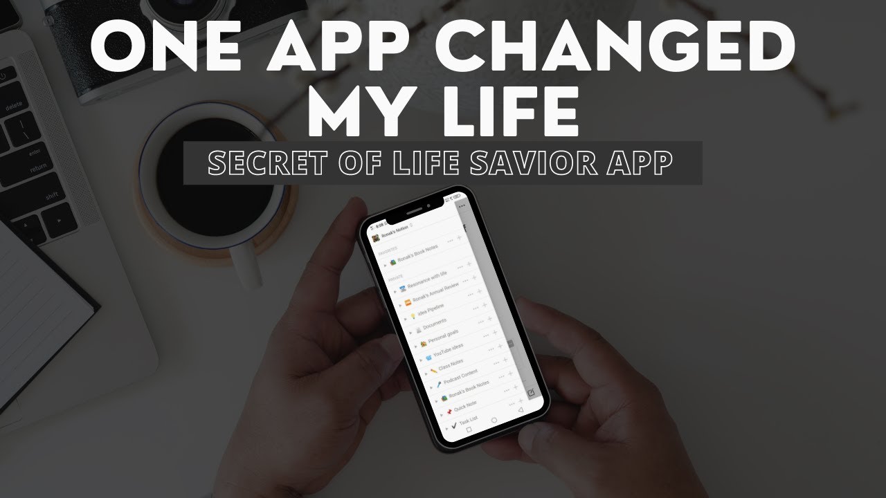 How one note taking app changed my life, Quick introduction for life savior - YouTube
