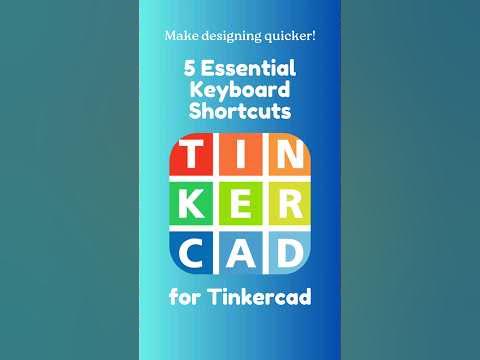 5 Essential Keyboard Shortcuts for Tinkercad #teaching #3dmodeling # ...