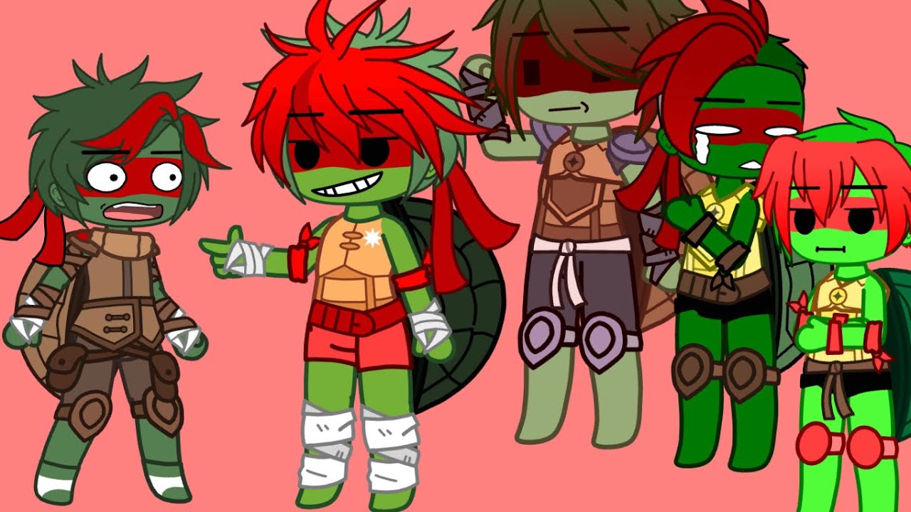Different versions of Raph meet each other! || Tmnt/Rottmnt || Gacha ...
