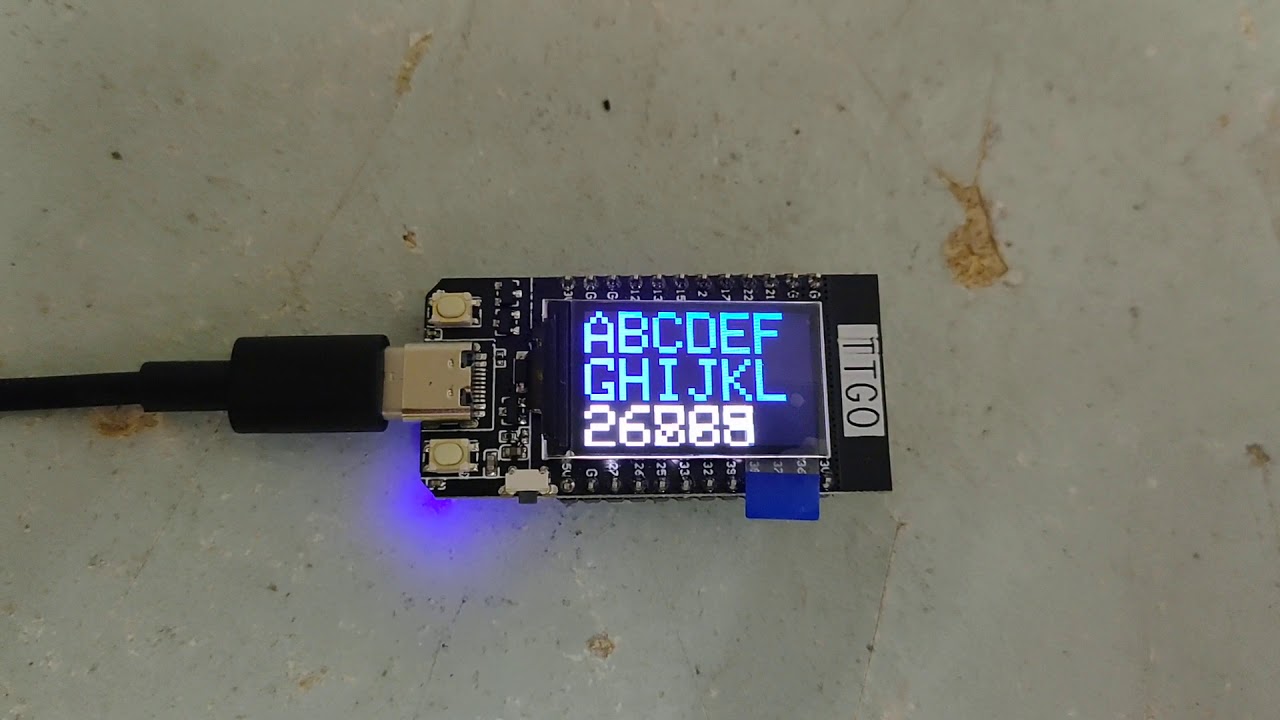 ESP32 TTGO Display - YouTube
