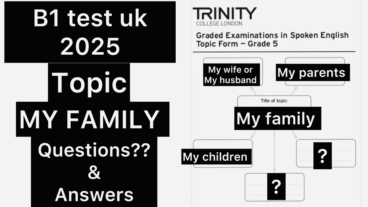 b1 test uk 2025 | topic my family 2025 | Questions & Answers | # ...