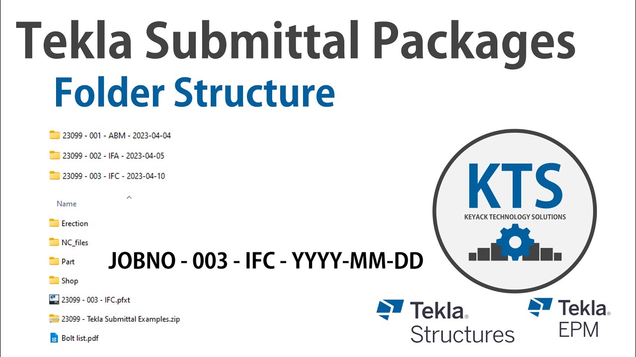 Tekla Submittals - Folder Structure - YouTube