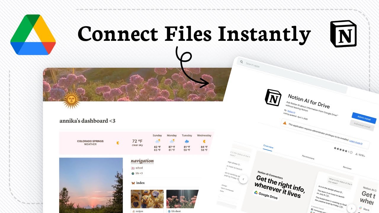 How to integrate Notion with Google Drive (Smart Sync) - YouTube