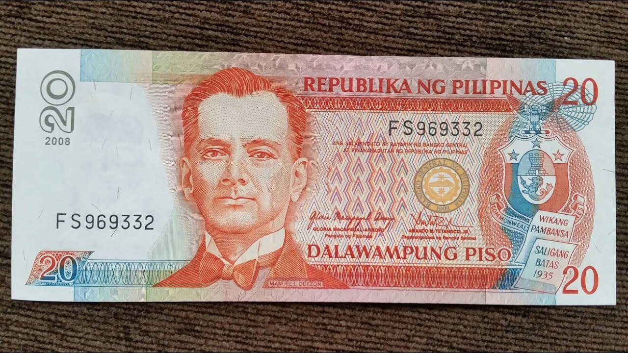 Philippines Banknote - 20 Pesos (2008) - YouTube