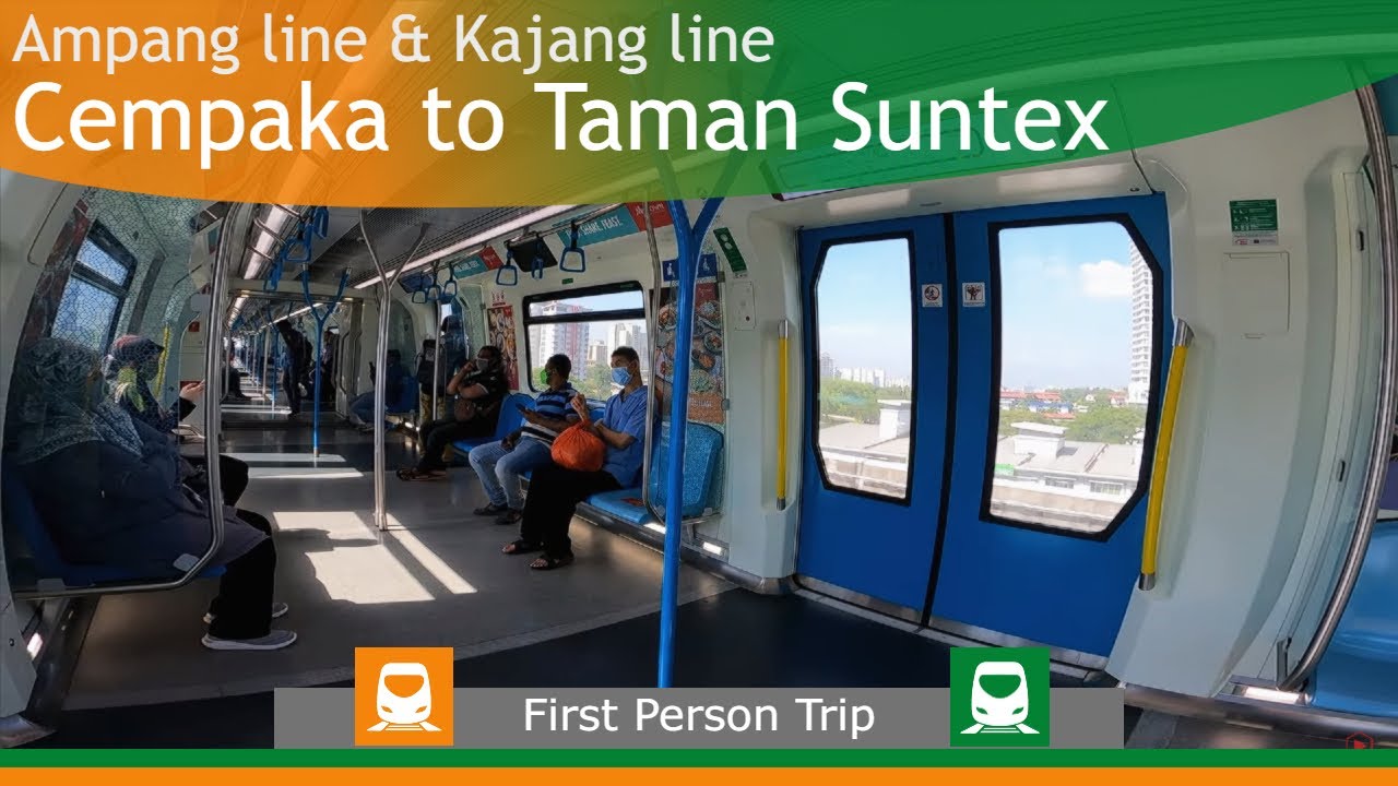 LRT & MRT POV : Cempaka to Taman Suntex via Maluri - YouTube