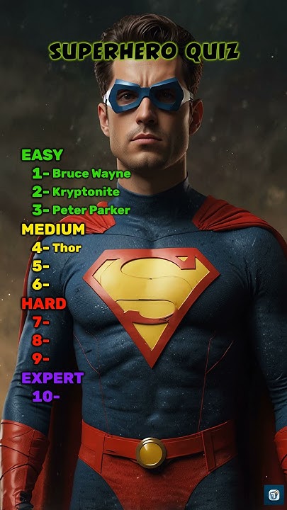 Superhero Quiz Challenge - YouTube