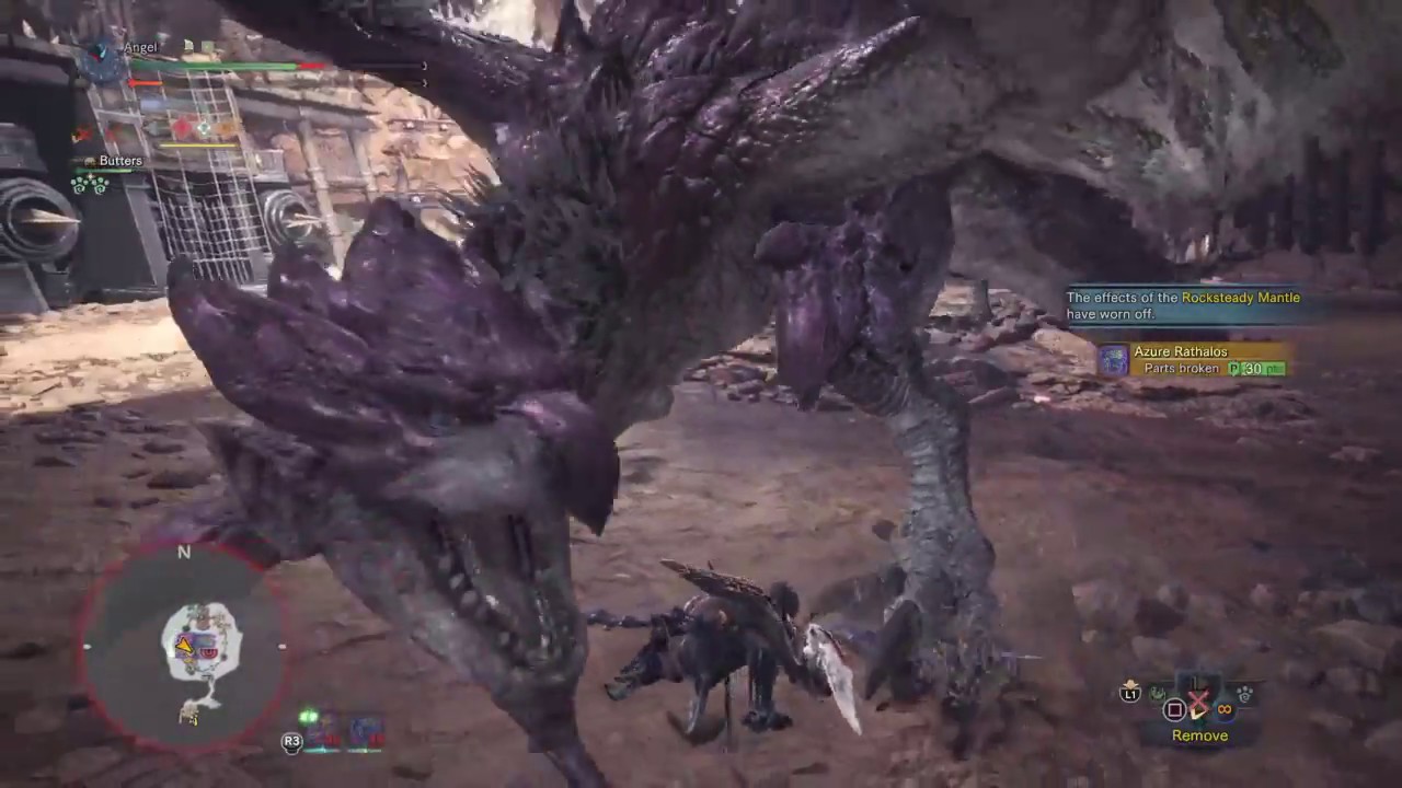 Monster Hunter: World Tempered Azure Rathalos and Pink Rathian - YouTube