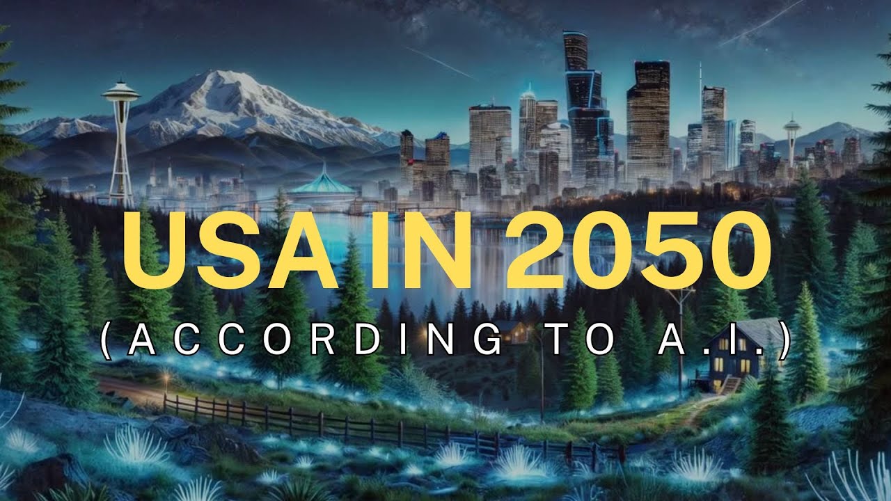 USA in 2050, Future cities by AI with AI city design and AI-powered ...