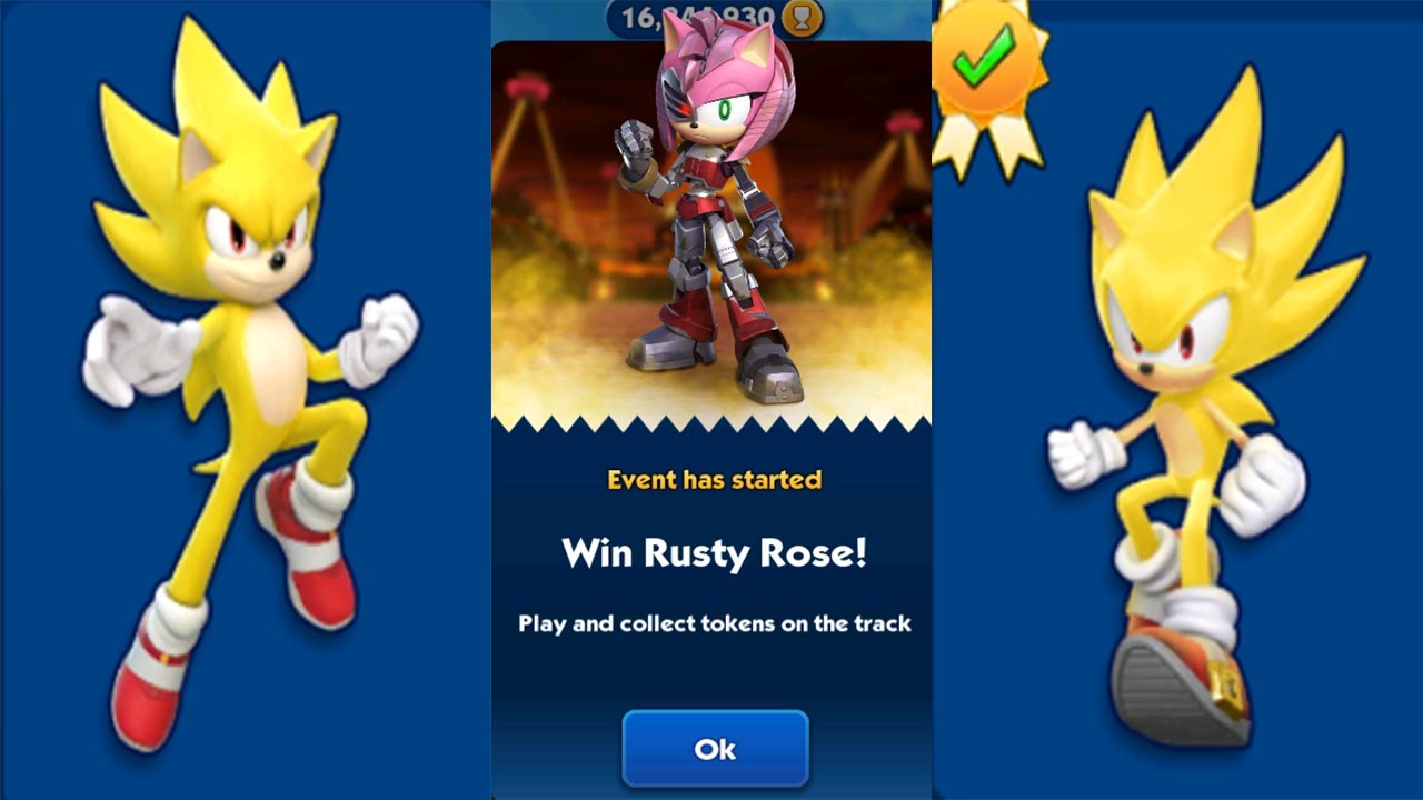 Sonic Dash - Rusty Rose New Character Event - Movie Super Sonic vs ...