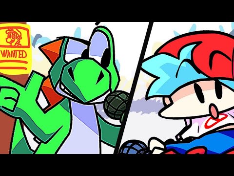 jugando el mod de yoshi en fnf - YouTube