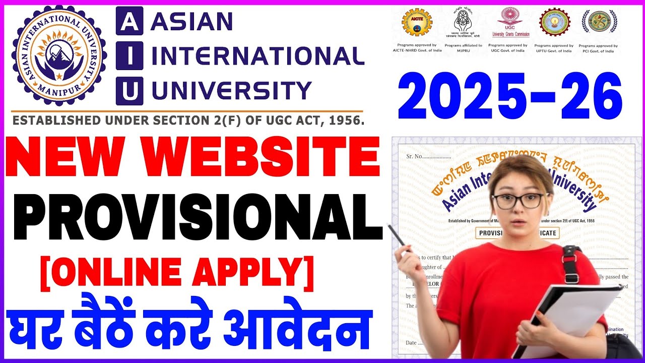 How to Online Provisional certificate Asian international university ...