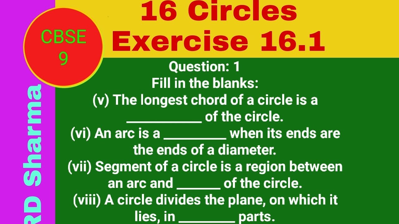 Fill in the blanks. Circles - YouTube