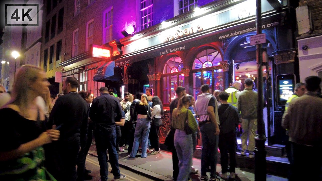 London at Midnight on a Friday Night 😈🎉 Central London Walking Tour [4K ...