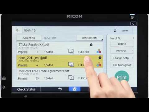 Ricoh Smart apps_Quick Print Release - YouTube