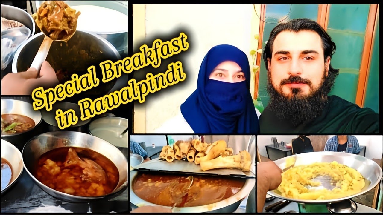 The Best Breakfast Street Food in Rawalpindi | Pakistani cuisine | iqra ...