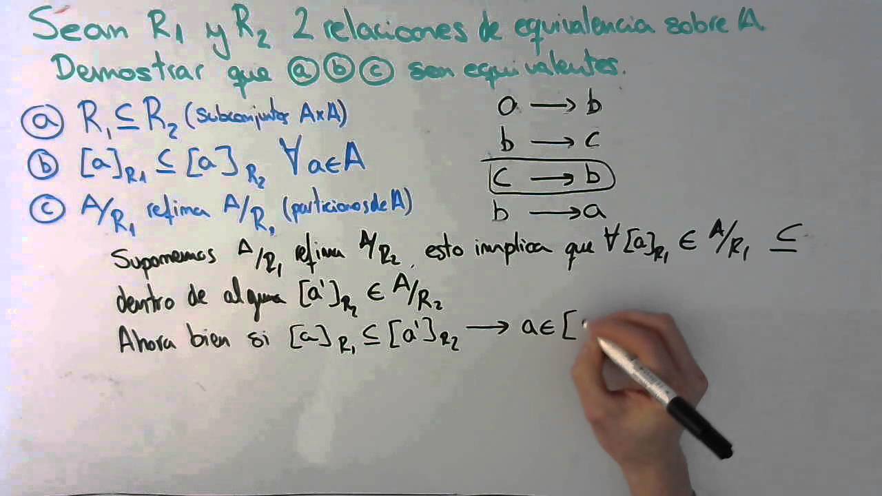 Sean R1 y R2 2 relaciones de equivalencia sobre A Demostrar ...