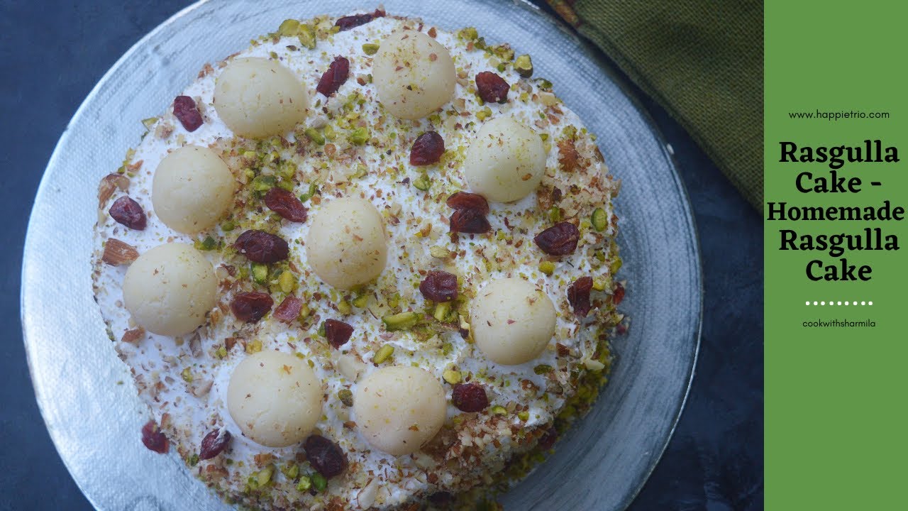 Rasgulla Cake | Indian Fusion Cake with Rasgulla | #rasgullacake - YouTube