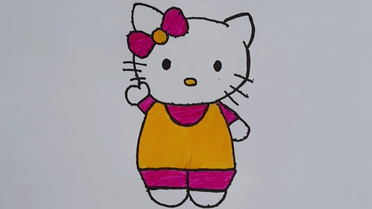 How to draw kitty drawing/easy drawing/ kitty drawing - YouTube