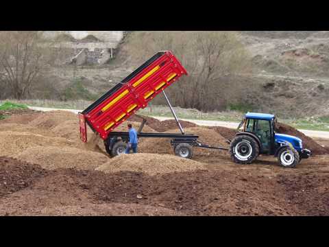 NEW HOLLAND T4040 TRAKTÖR VE 10 TONLUK RÖMORK İLE TAVUK GÜBRESİ İŞİ-3