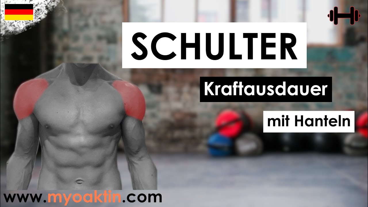 SCHULTER Kraftausdauer Workout mit Kurzhanteln - YouTube