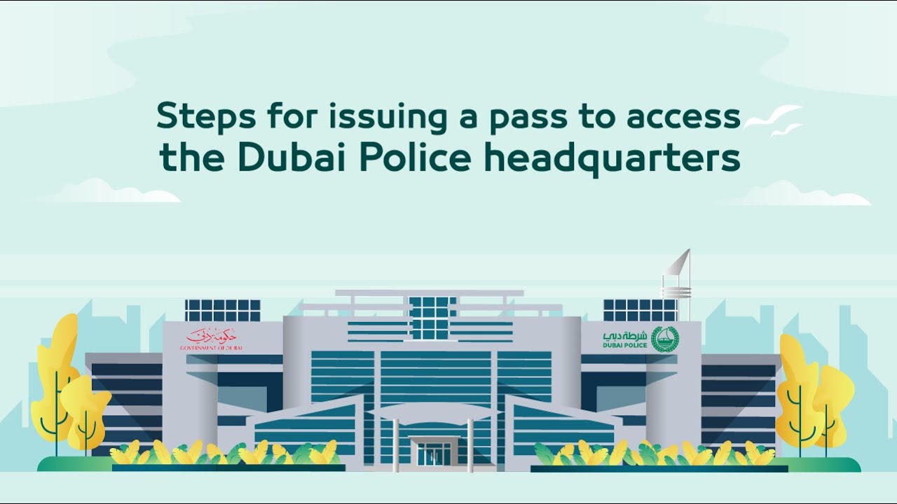 How to get Dubai Police Headquarters entry permit !! - YouTube