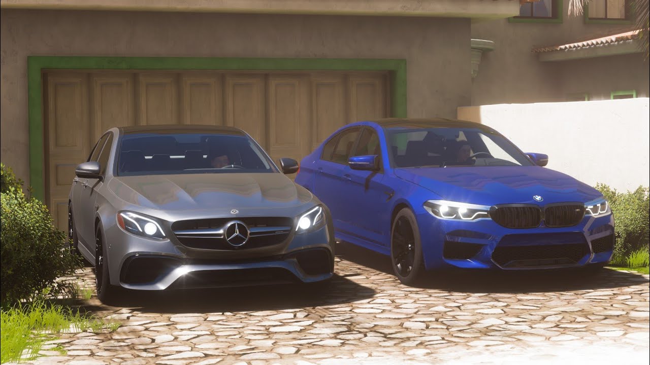 MERCEDES AMG E63S & BMW M5 - FORZA HORIZON 5 - YouTube