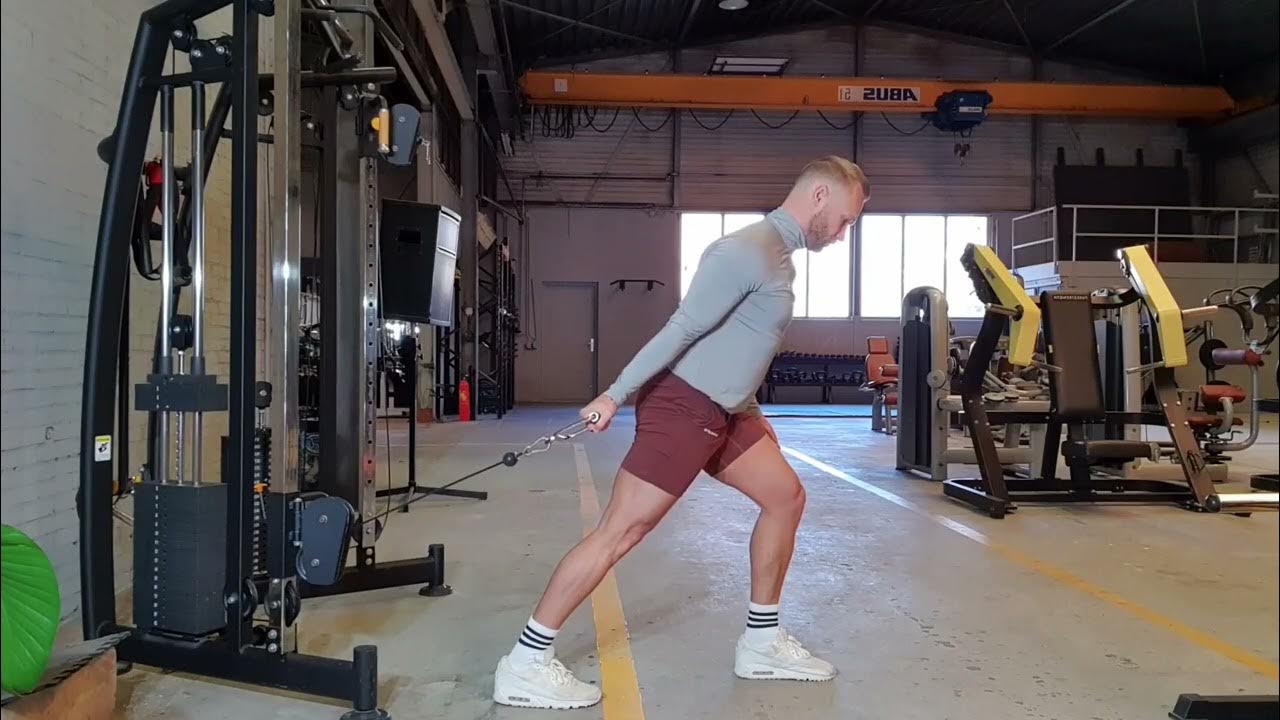 Cable bayesian biceps curl - YouTube