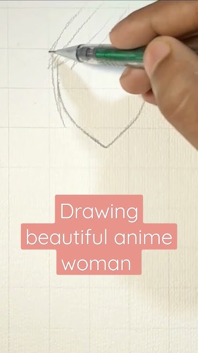 How to draw female anime character / Step by step tutorial / Satisfying ...