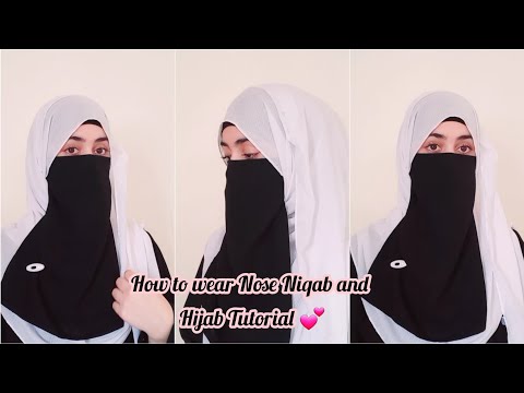 How to wear a Nose Niqab | 2 minutes Hijab Niqab Style | zainab__