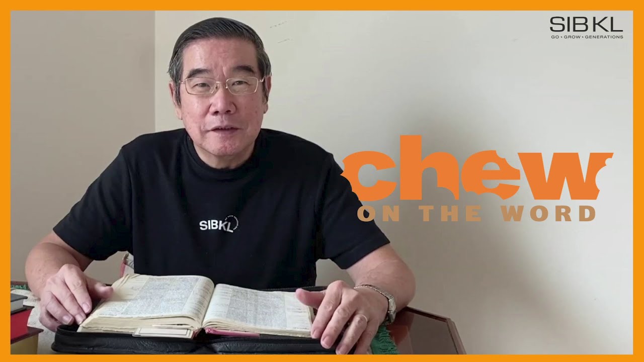 Uncharted Waters | Chew On The Word with Pastor Chew Weng Chee // 6 May ...