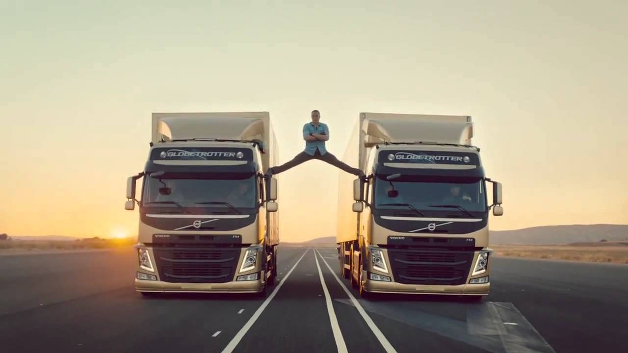 Reklama tes Vol'vo Traks s Van Damom Volvo Trucks The Epic Split feat ...