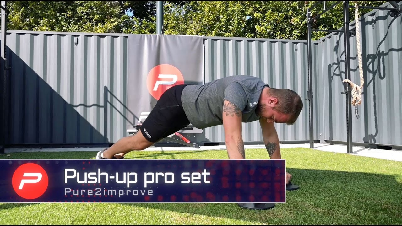 Pure2Improve Push-up pro set - YouTube