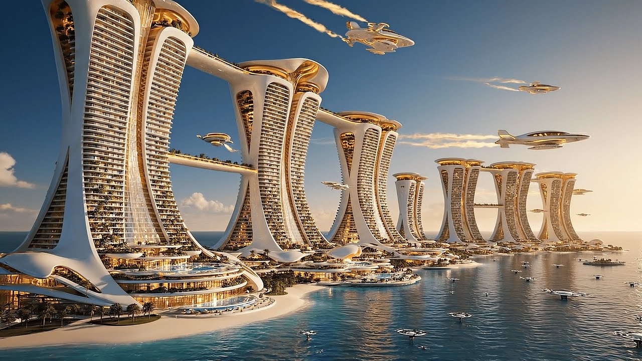 Future City 2700 🌠 BEYOND REALITY Utopian Megastructures - YouTube