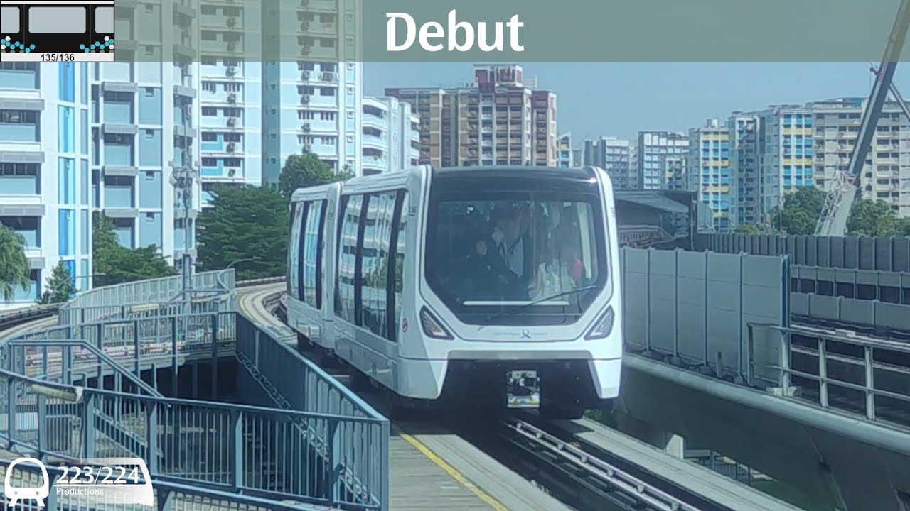 [Debut] SMRT Alstom Innovia APM 300R C801B [135/136] (NS4|BP1) Choa Chu ...