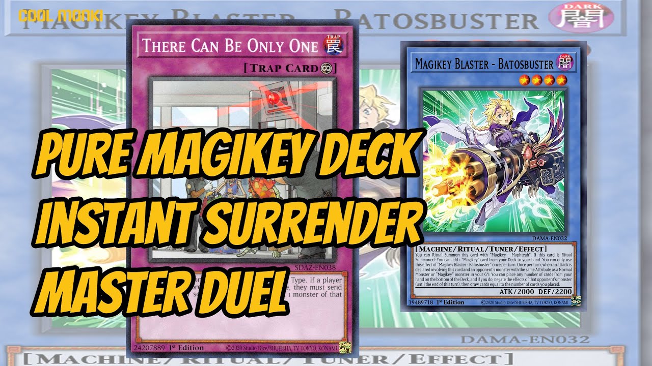 PURE MAGIKEY DECK 2022 INSTANT SURRENDER MASTER DUEL - YouTube