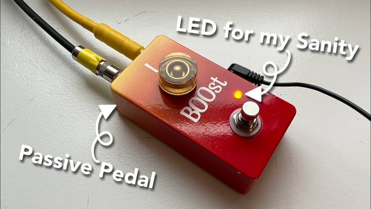 Adding a LED to my Passive Boost Pedal - YouTube