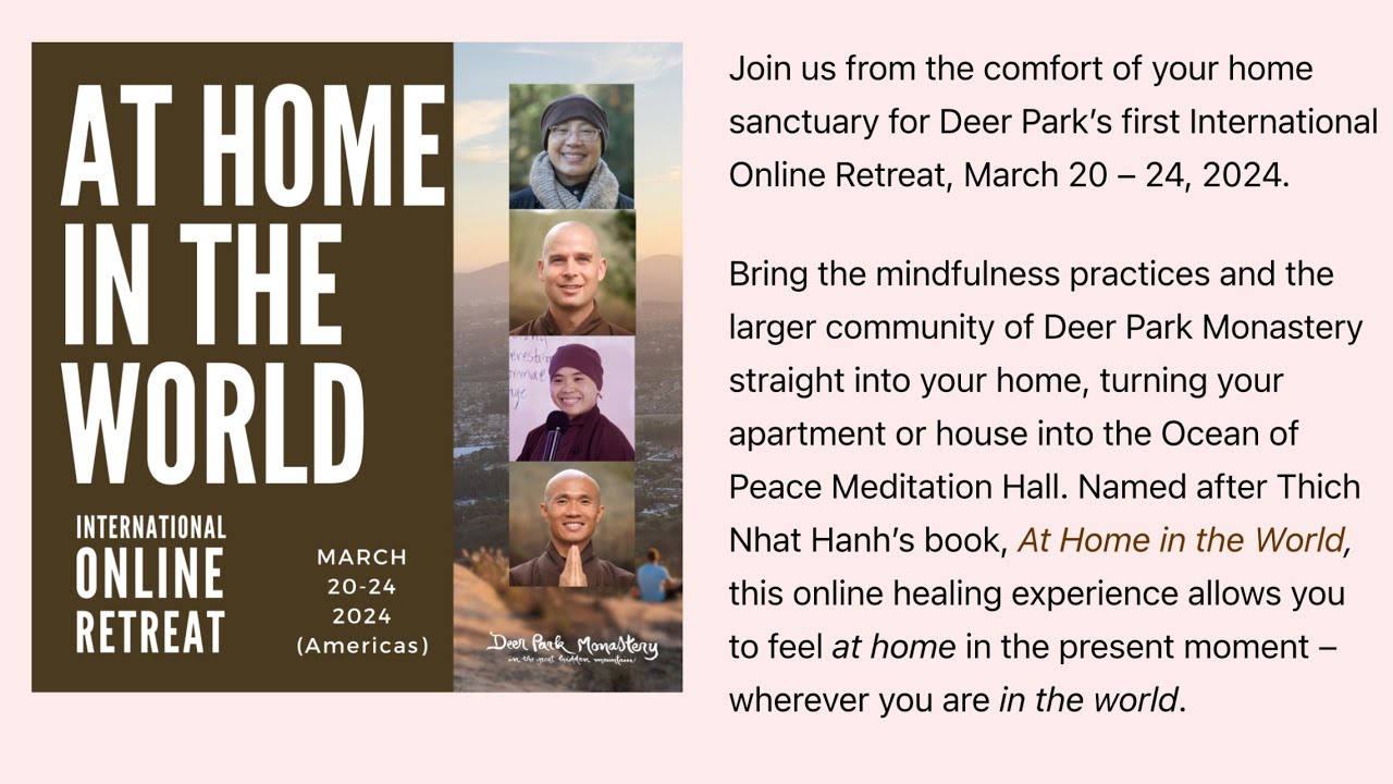 At HOME In The WORLD | International Online Retreat | Introduction by ...