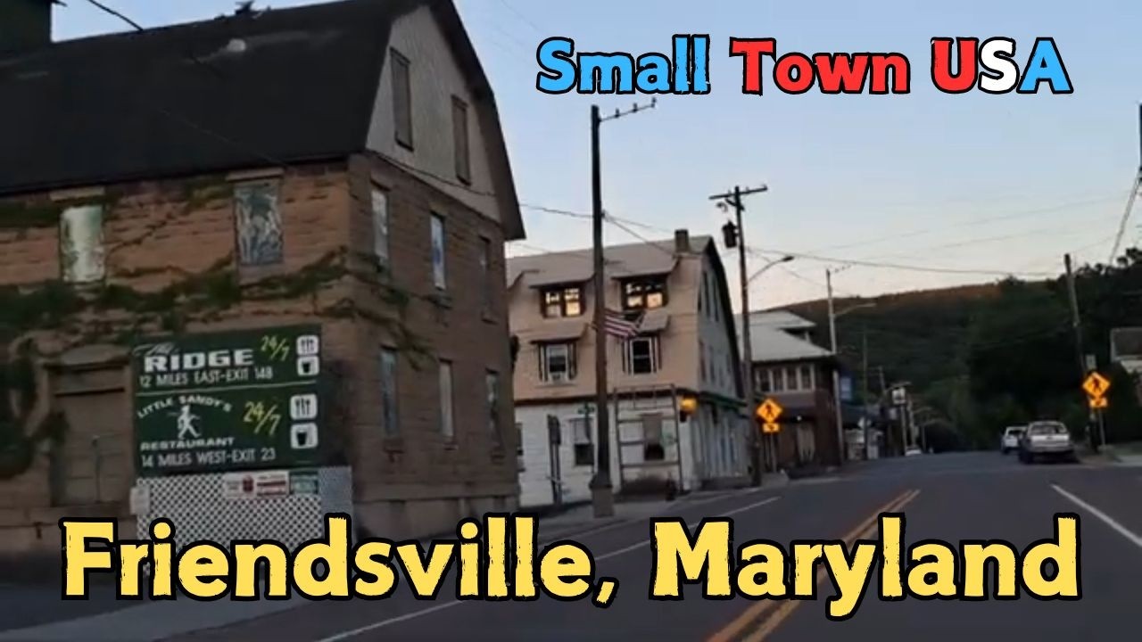 Twilight Drive In Small Town Friendsville, MD: Old Churches, Scenic ...