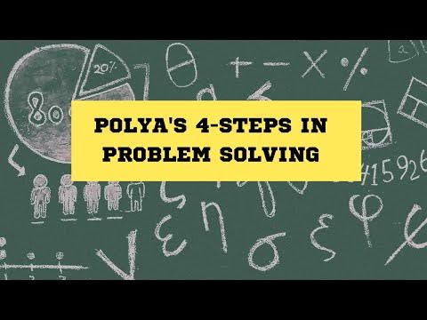 Polya's 4-steps in Problem Solving - YouTube
