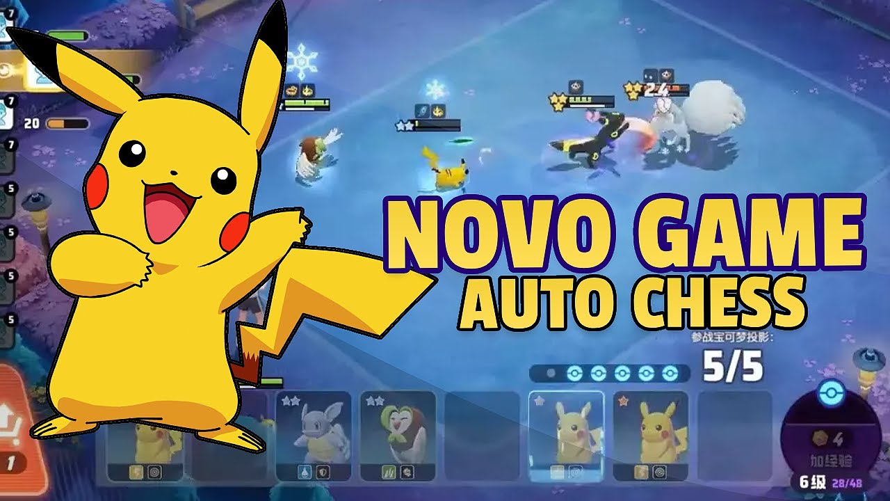 TESTANDO O NOVO JOGO DE POKEMON - AUTO CHESS OFICIAL! - YouTube