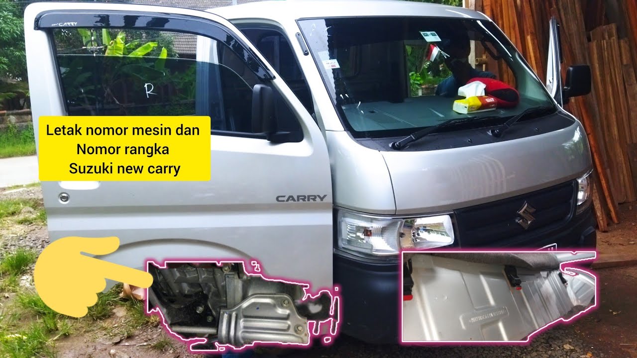 LETAK NOMOR MESIN DAN NOMOR RANGKA SUZUKI NEW CARRY, CARY TAYO - YouTube