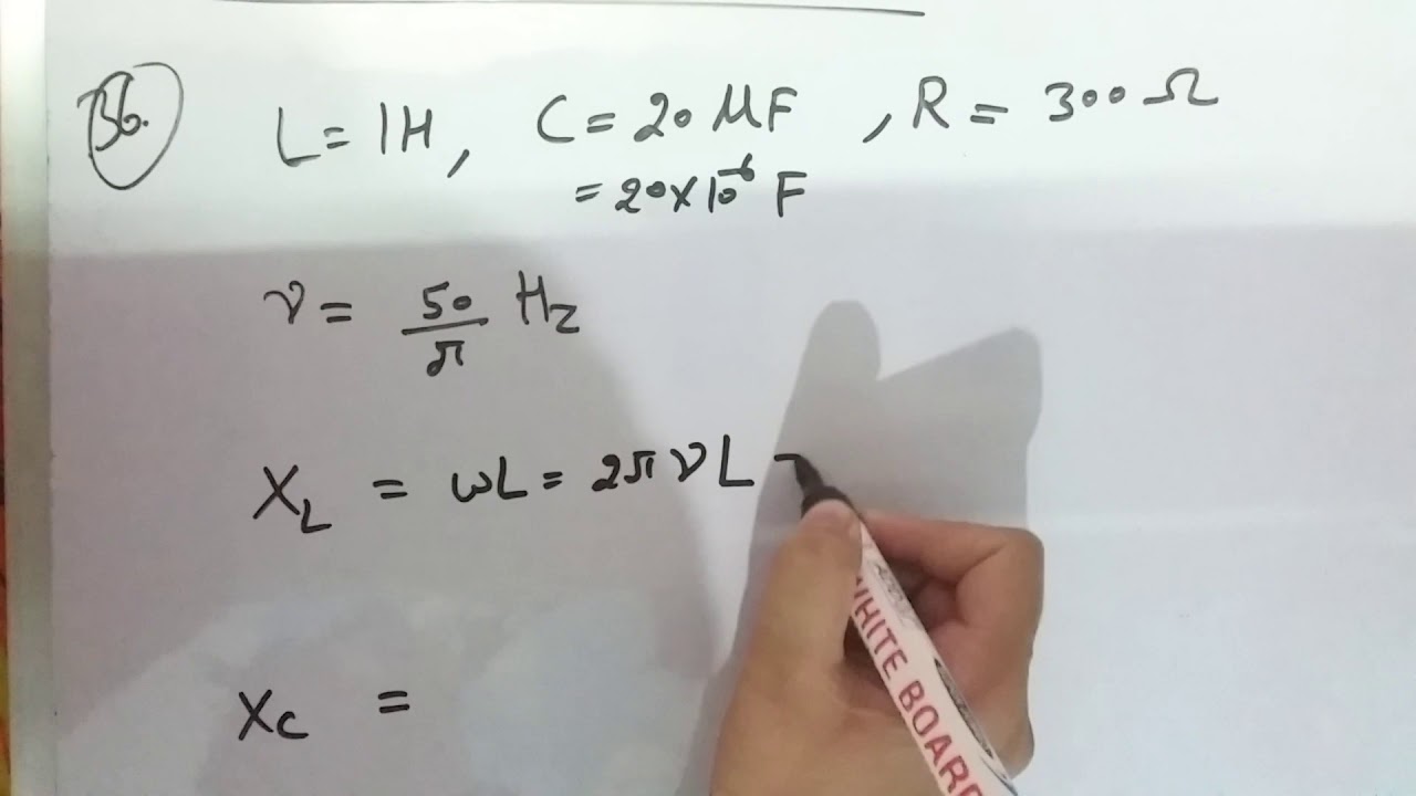 Series LCR Circuit And Quality Factor Numericals chapter 7 Class 12th series-lcr-circuit-and-quality-factor-numericals-chapter-7-class-12th