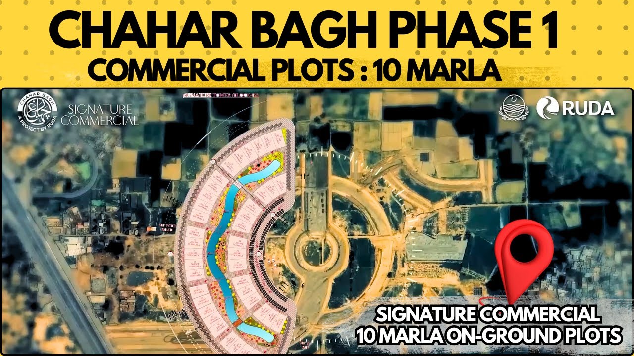 Chahar Bagh RUDA | 10 Marla Signature Commercial | On-Ground Plots ...