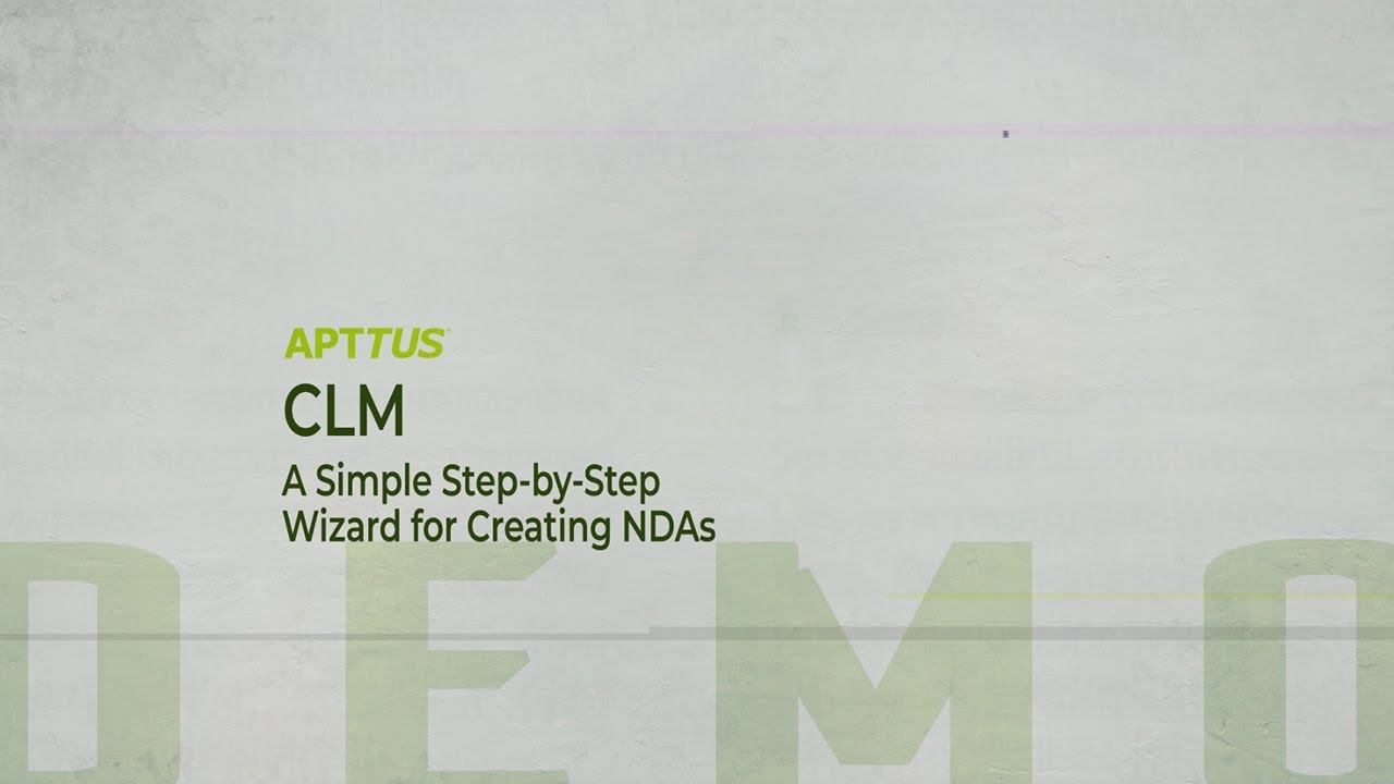 Apttus Clm